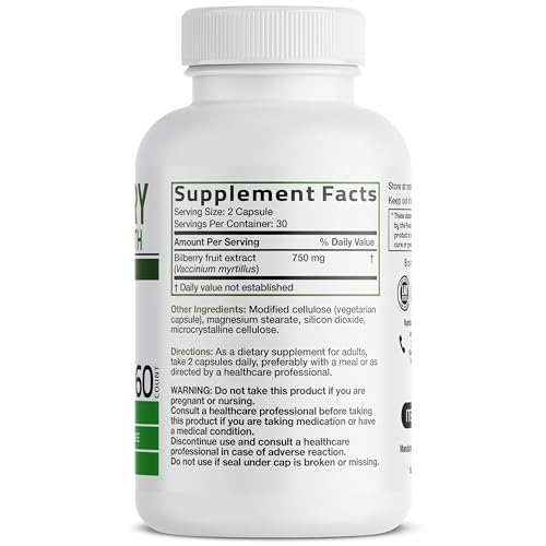 vegetarian bilberry capsules for vision
