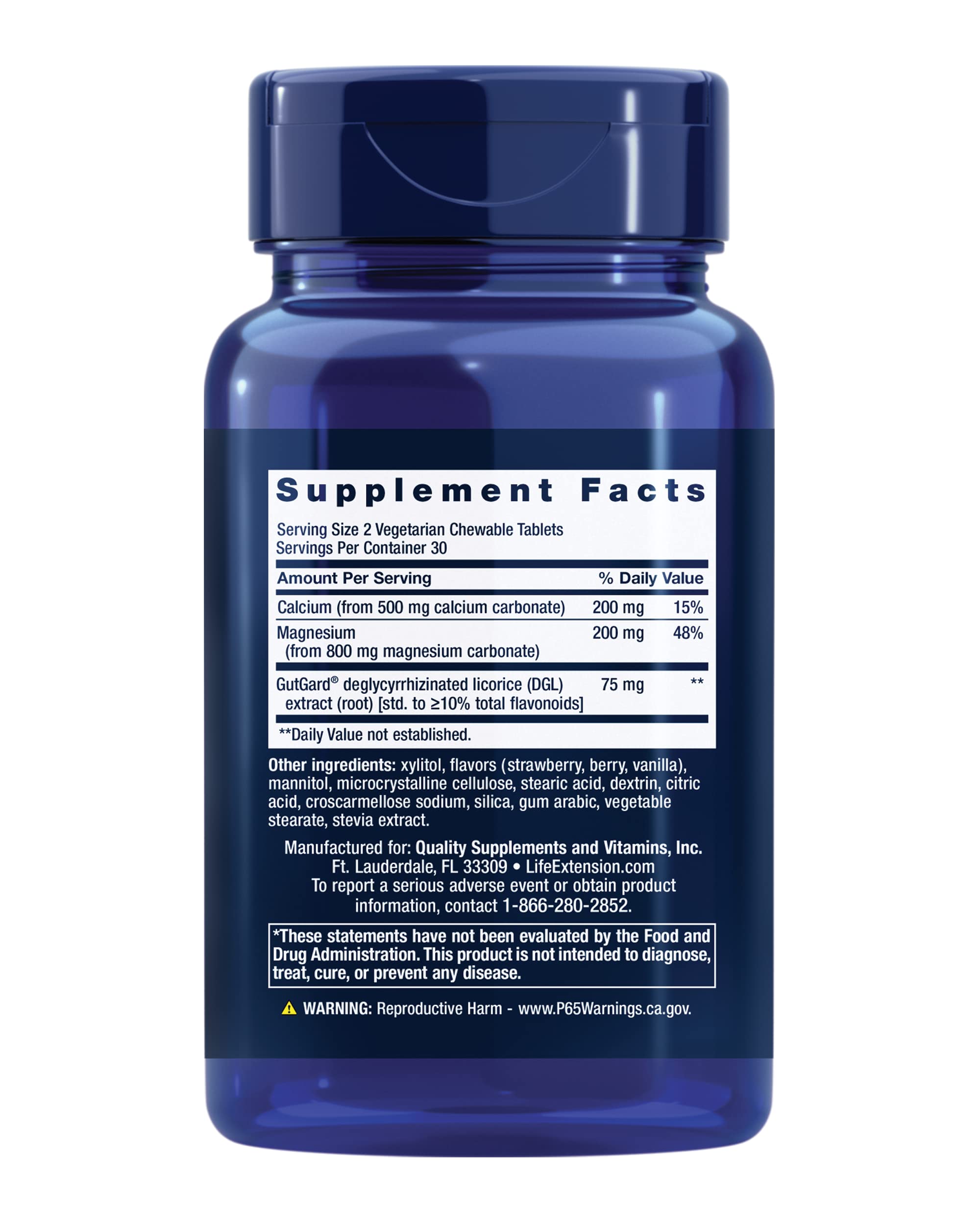 Vegetarian calcium magnesium digestive relief