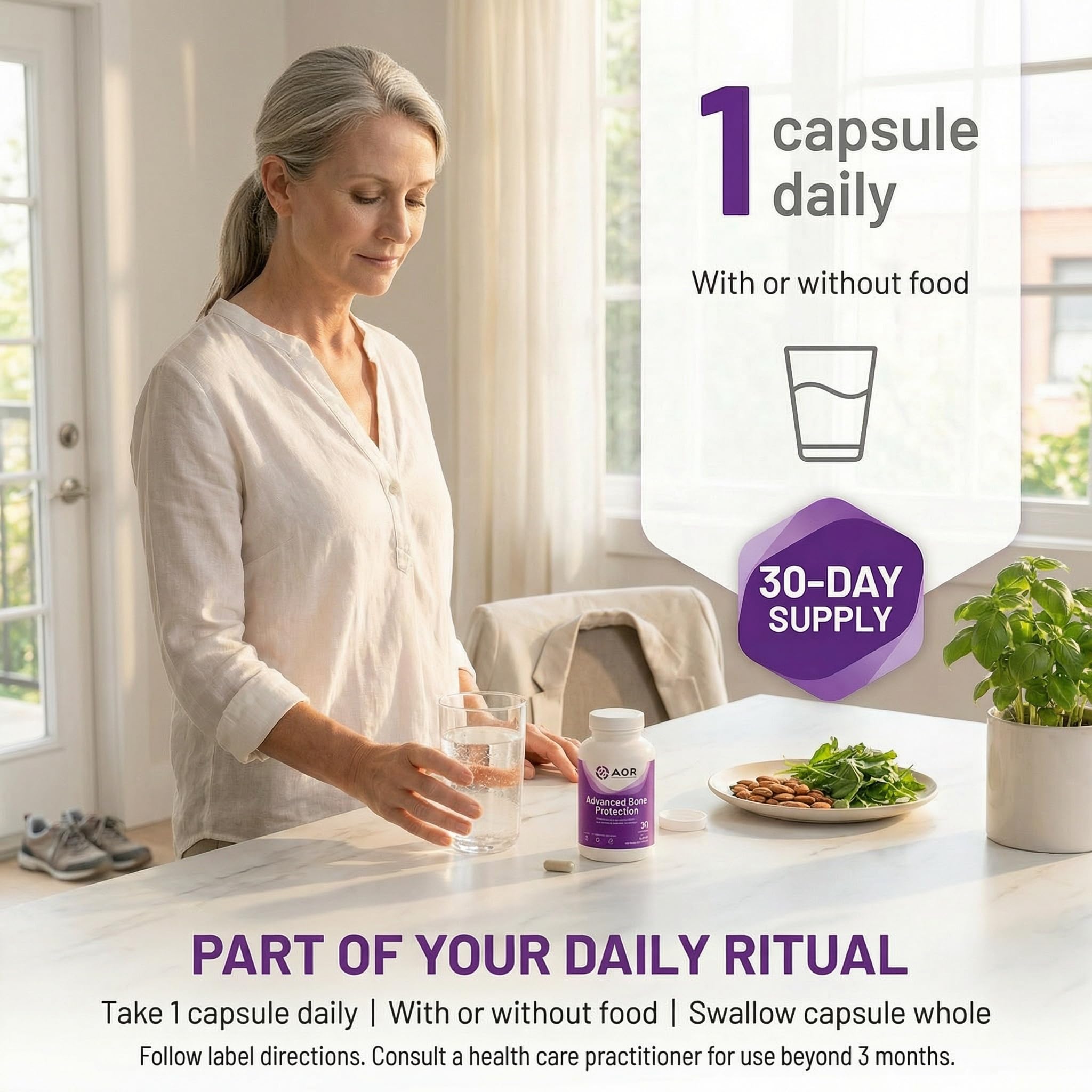 Vegetarian capsules for calcium support