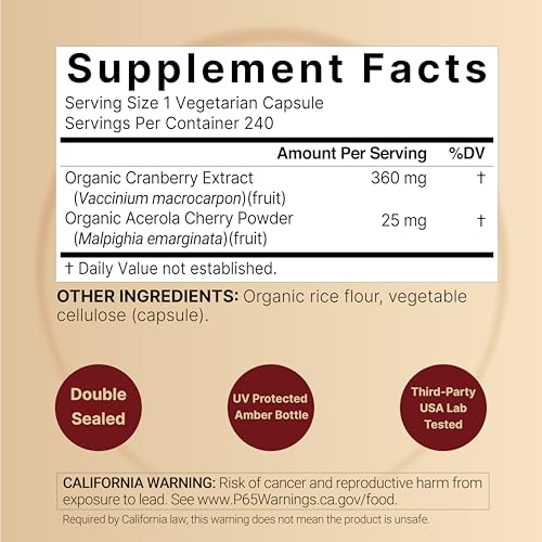vegetarian capsules for cranberry health