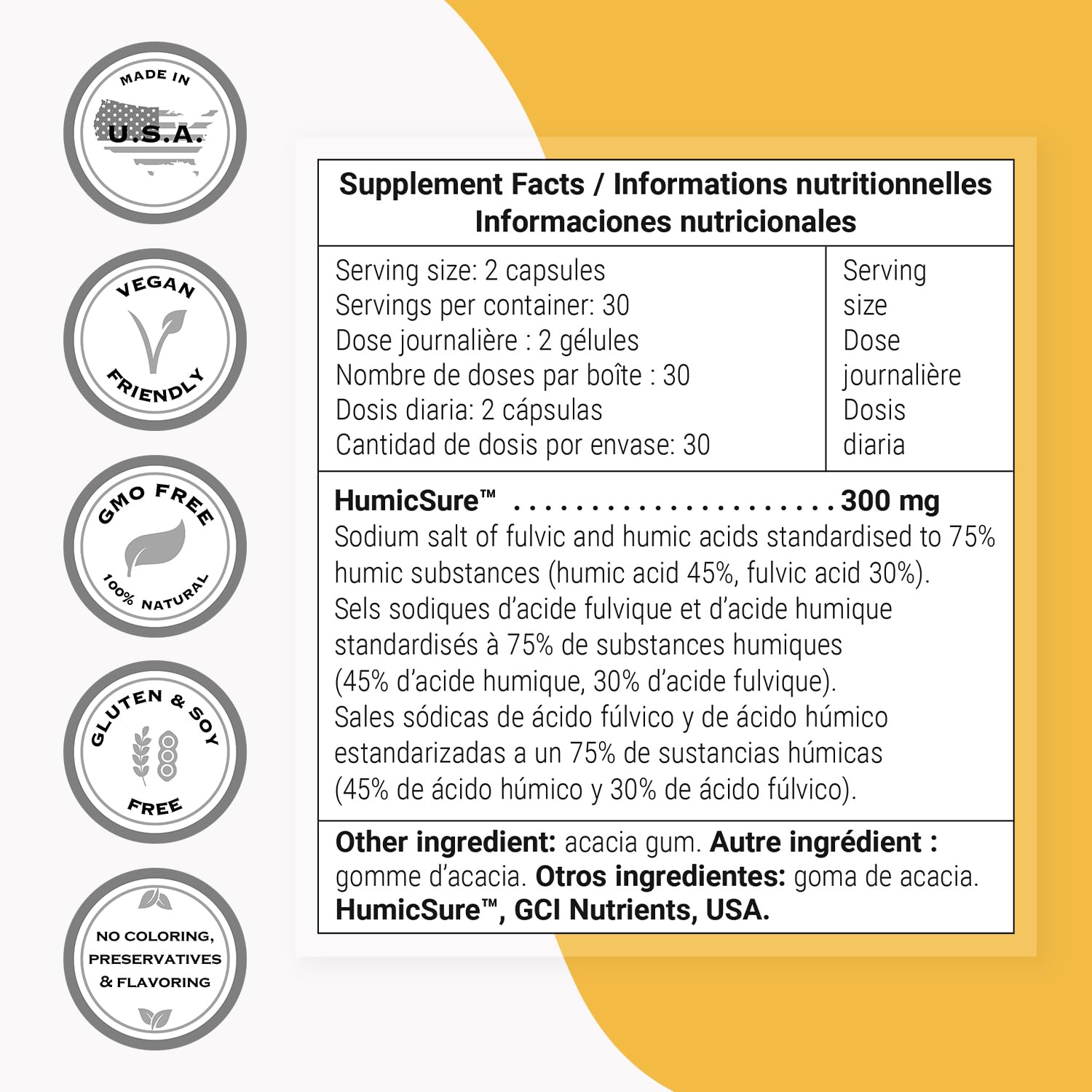 Vegetarian capsules for health support