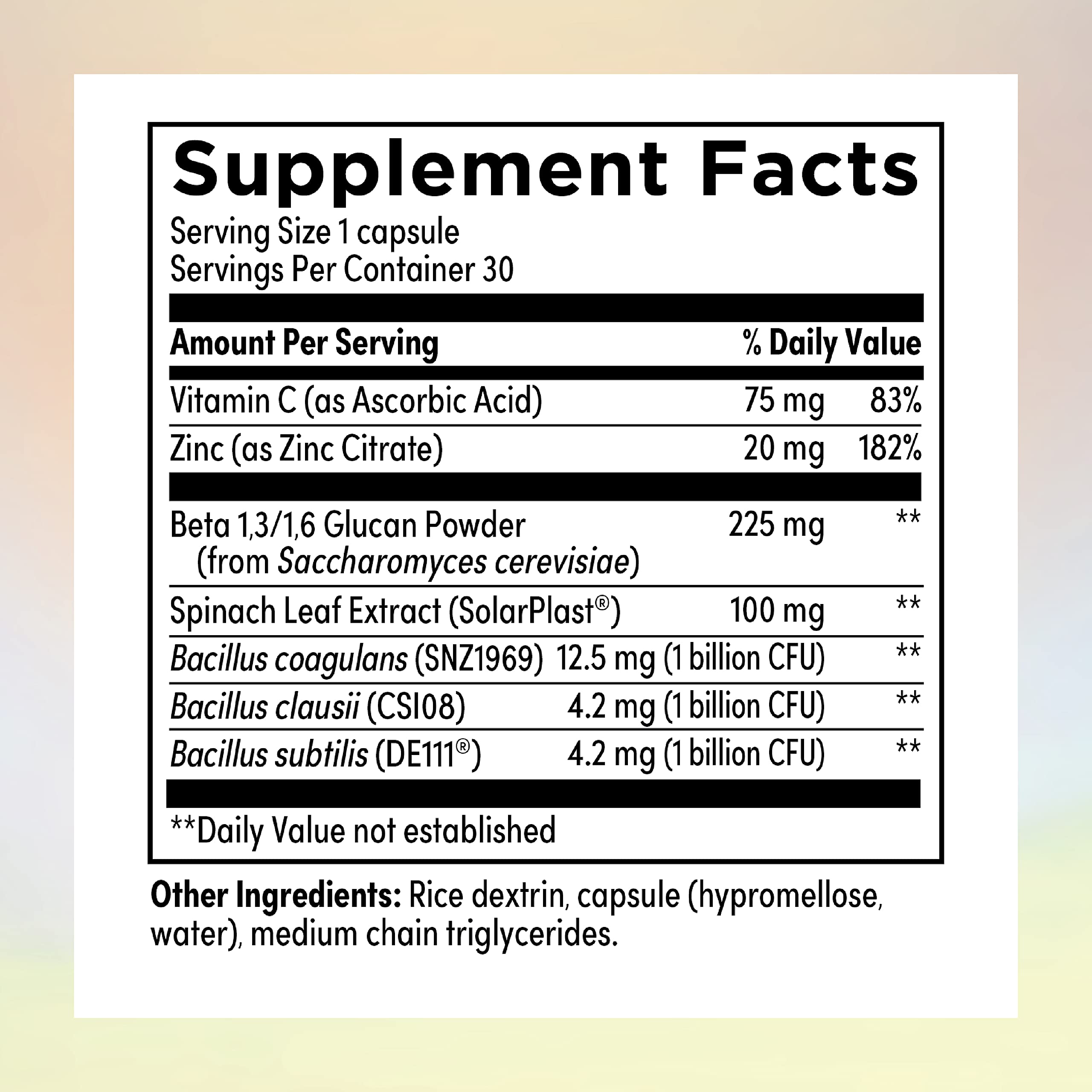 vegetarian capsules for immune support