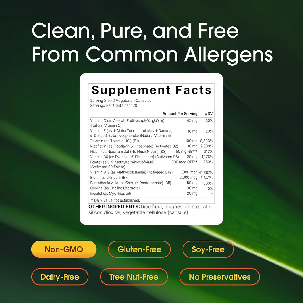 vegetarian capsules for methylated b complex
