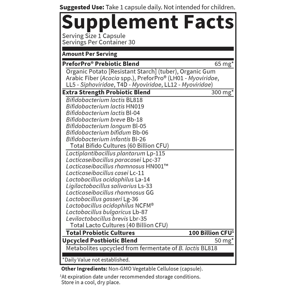 Vegetarian capsules for sensitive stomachs