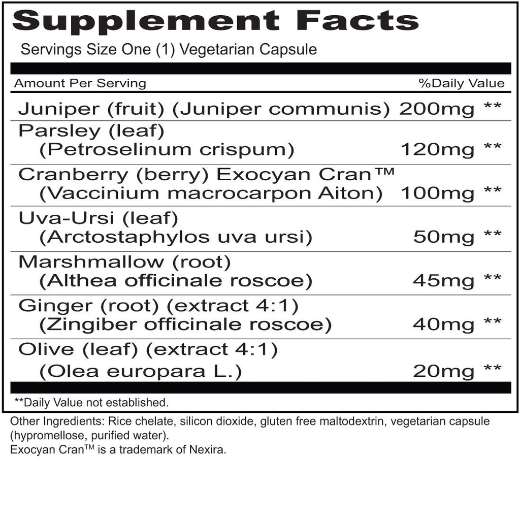 vegetarian capsules for urinary system