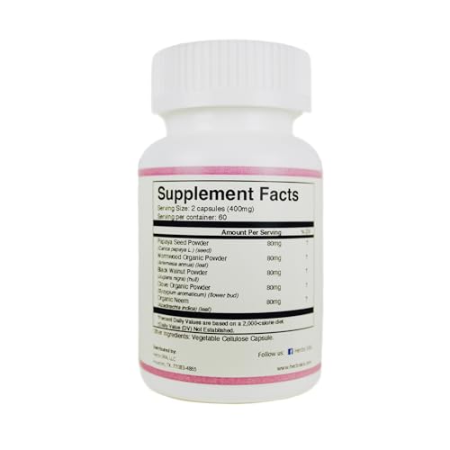 vegetarian capsules with black walnut