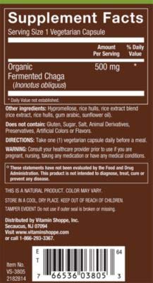 vegetarian capsules with chaga extract