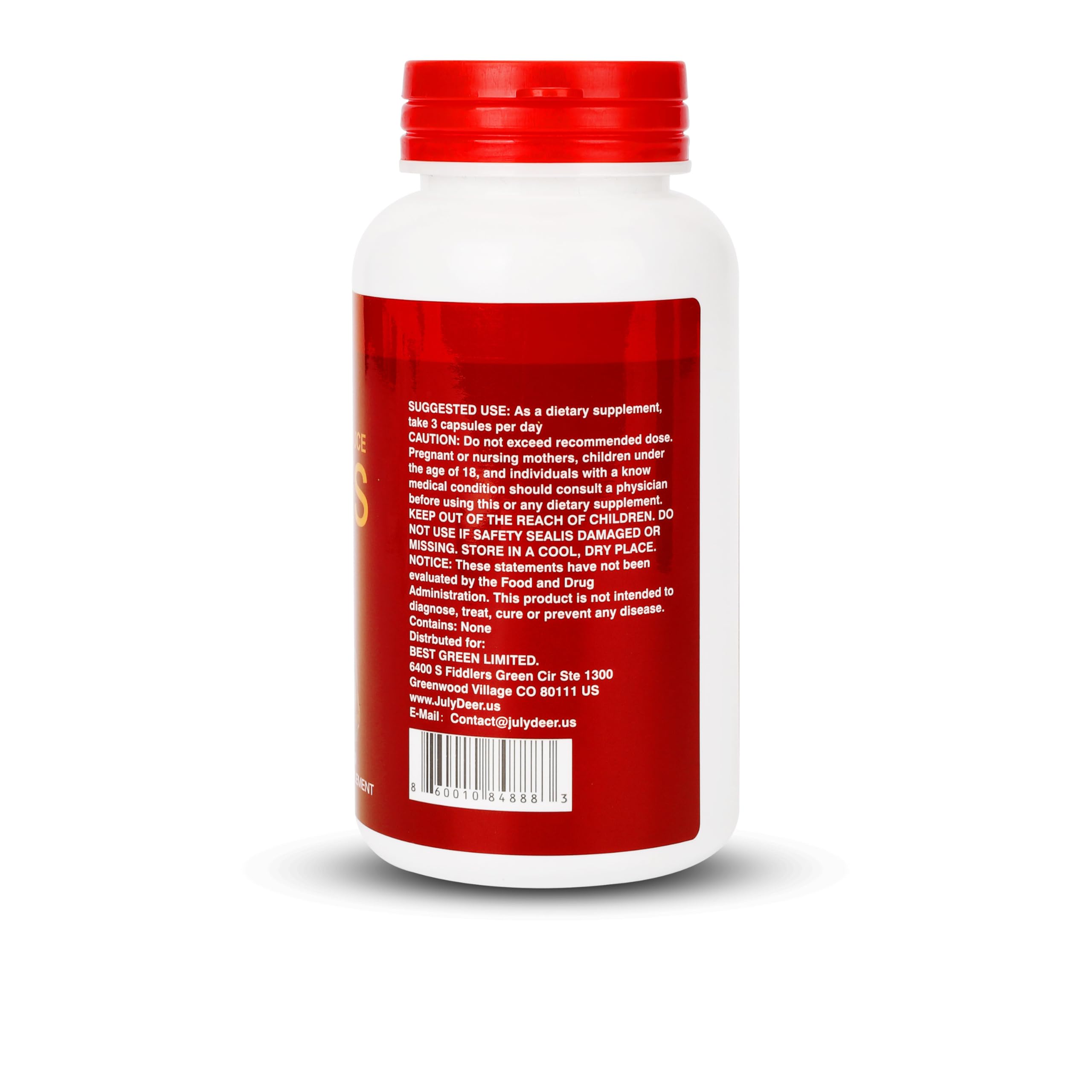 vegetarian capsules with whole fruits