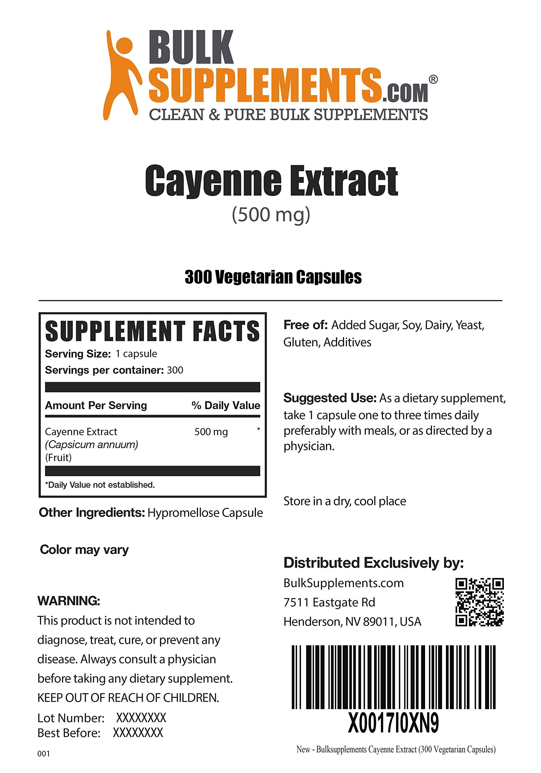 vegetarian cayenne capsules for health