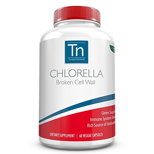 Vegetarian chlorella capsules for detox support