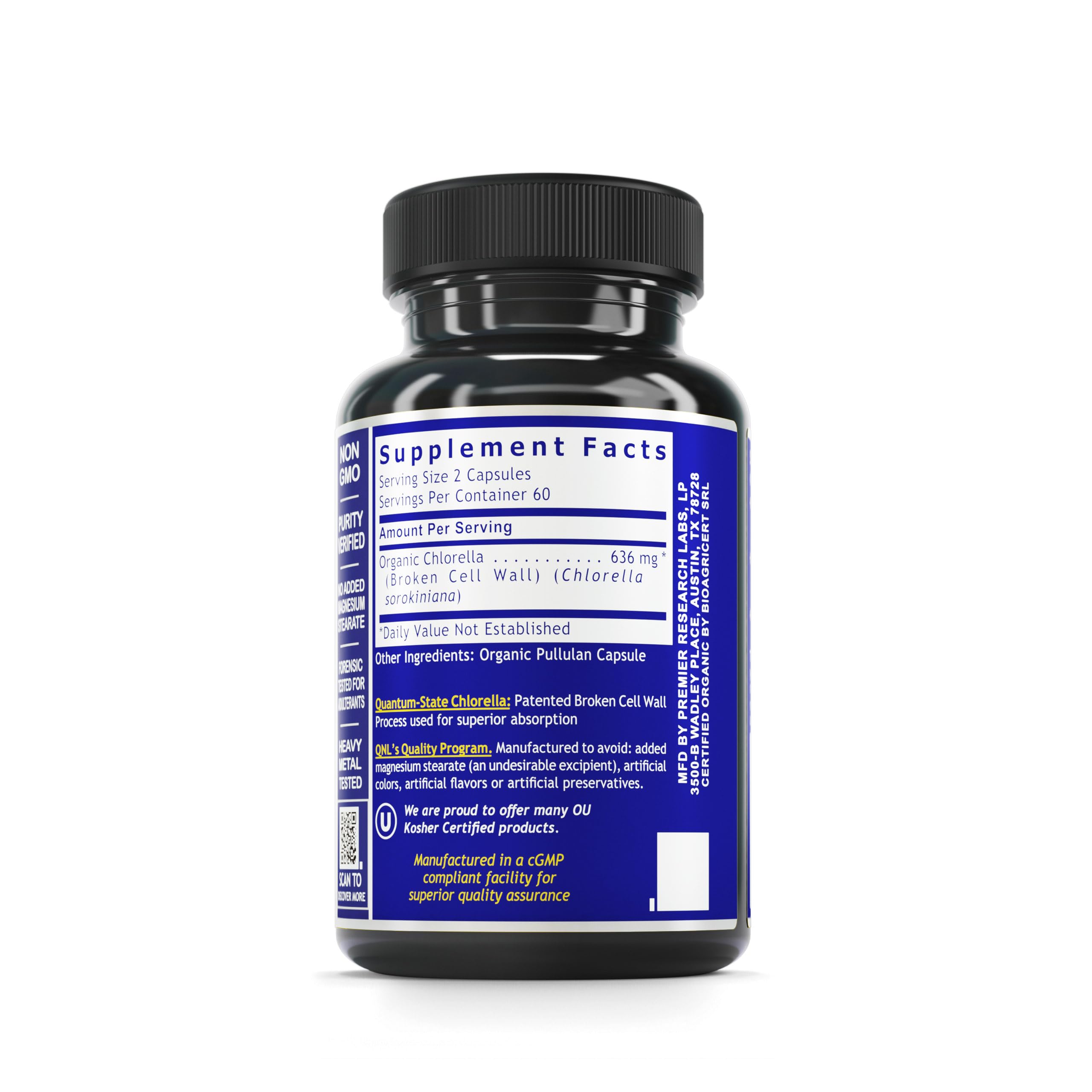 vegetarian chlorella supplement for energy