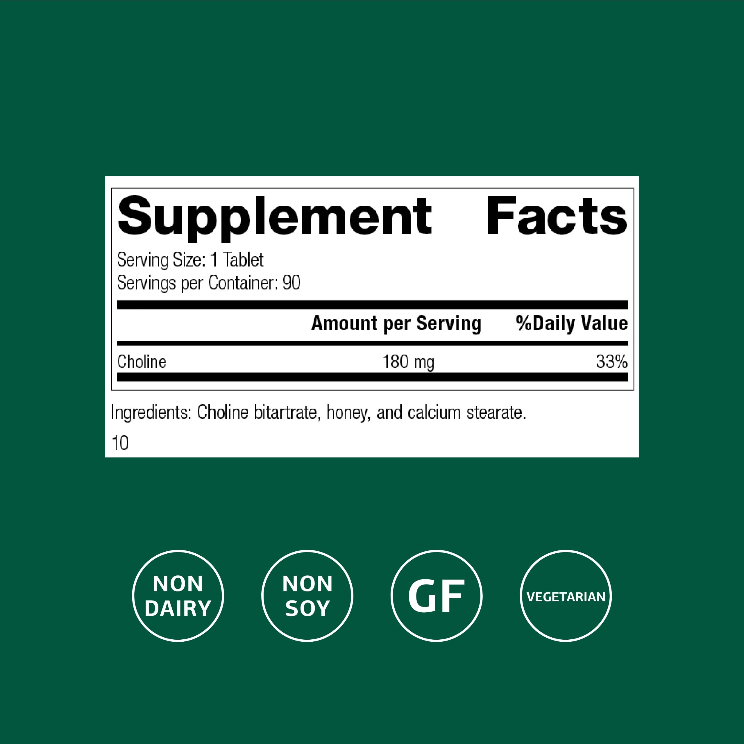 vegetarian choline supplement for nervous system support