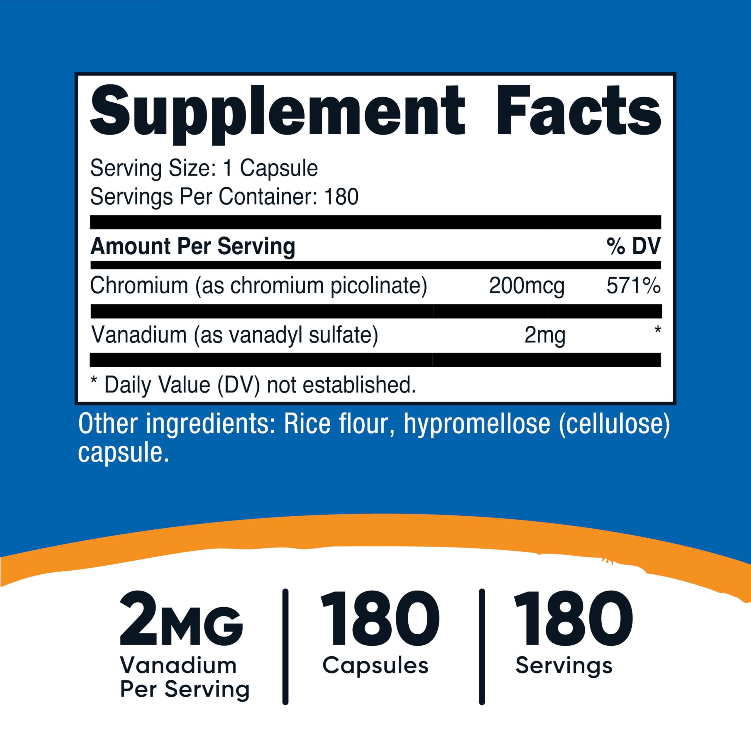 Vegetarian chromium supplement for healthy living