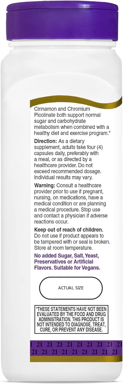 Vegetarian cinnamon supplement Canada