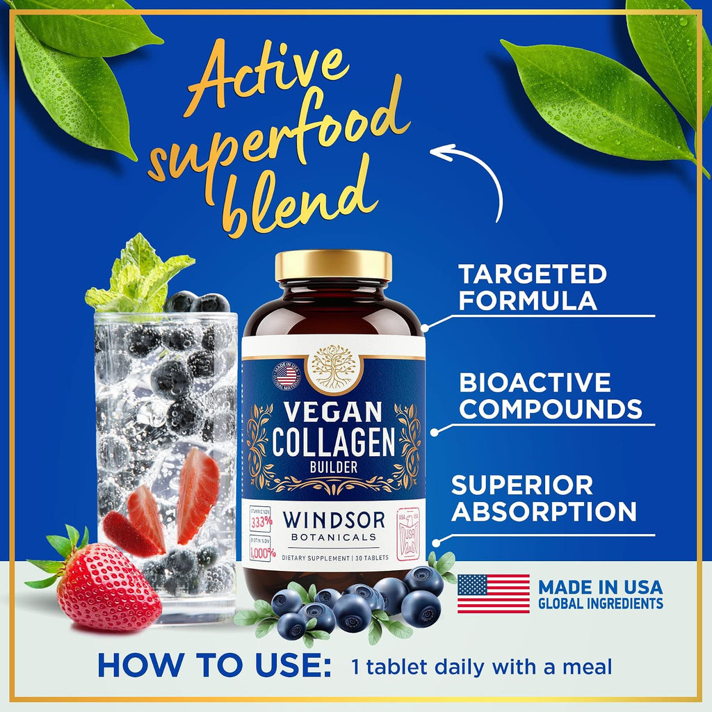 Vegetarian collagen peptides supplement