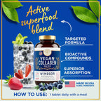 Vegetarian collagen peptides supplement