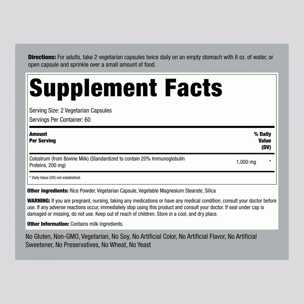 vegetarian colostrum pills for wellness