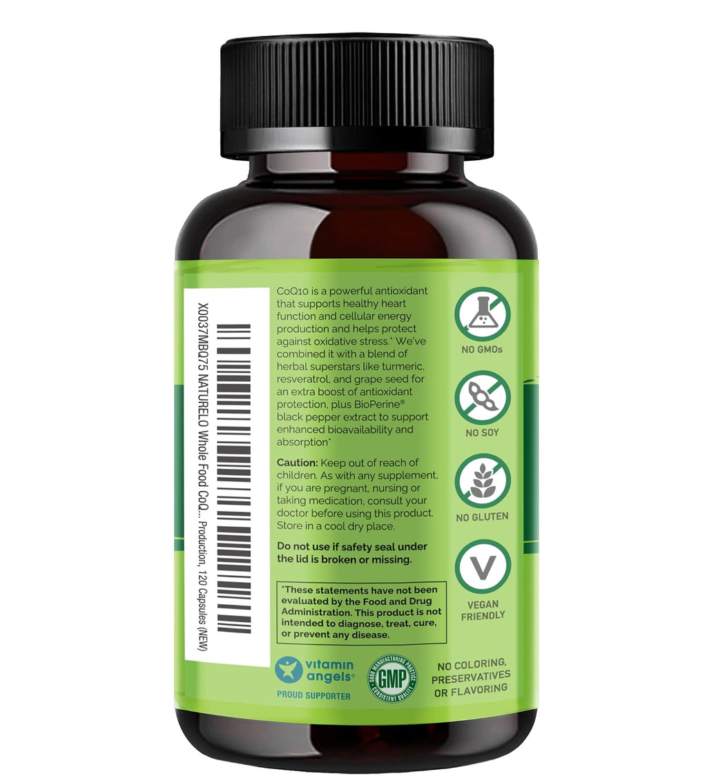 vegetarian coq10 capsules for energy