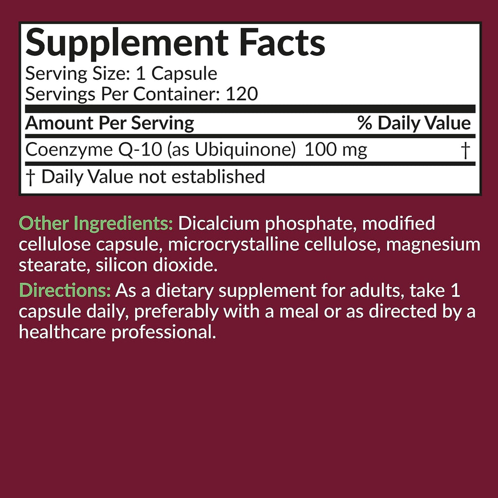 Vegetarian CoQ10 for active lifestyle