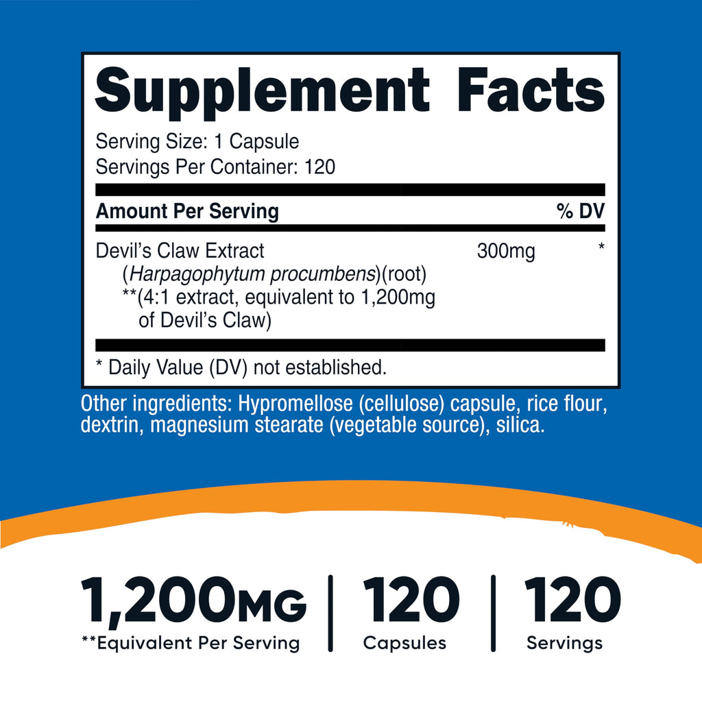 Vegetarian Devil's Claw health benefits
