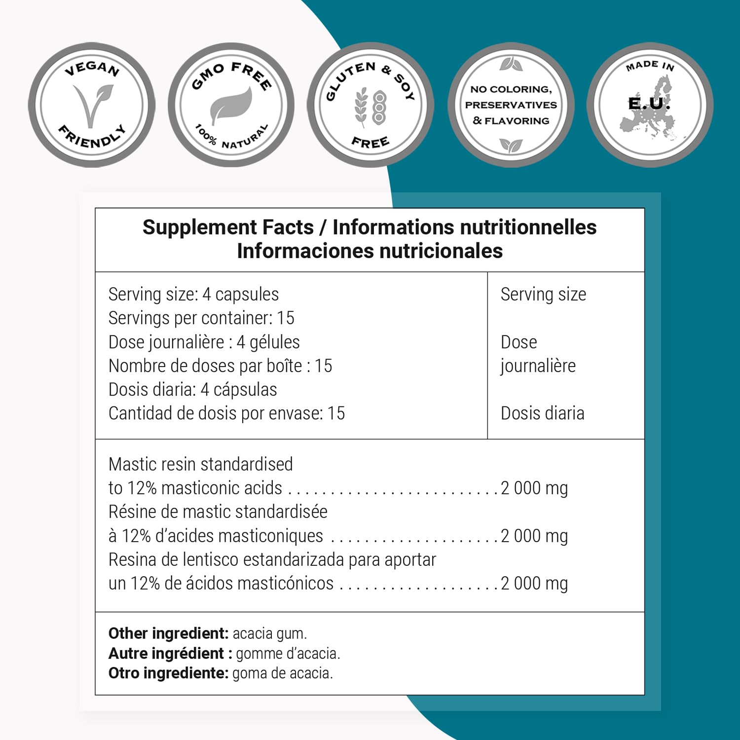 Vegetarian digestive enzymes supplement