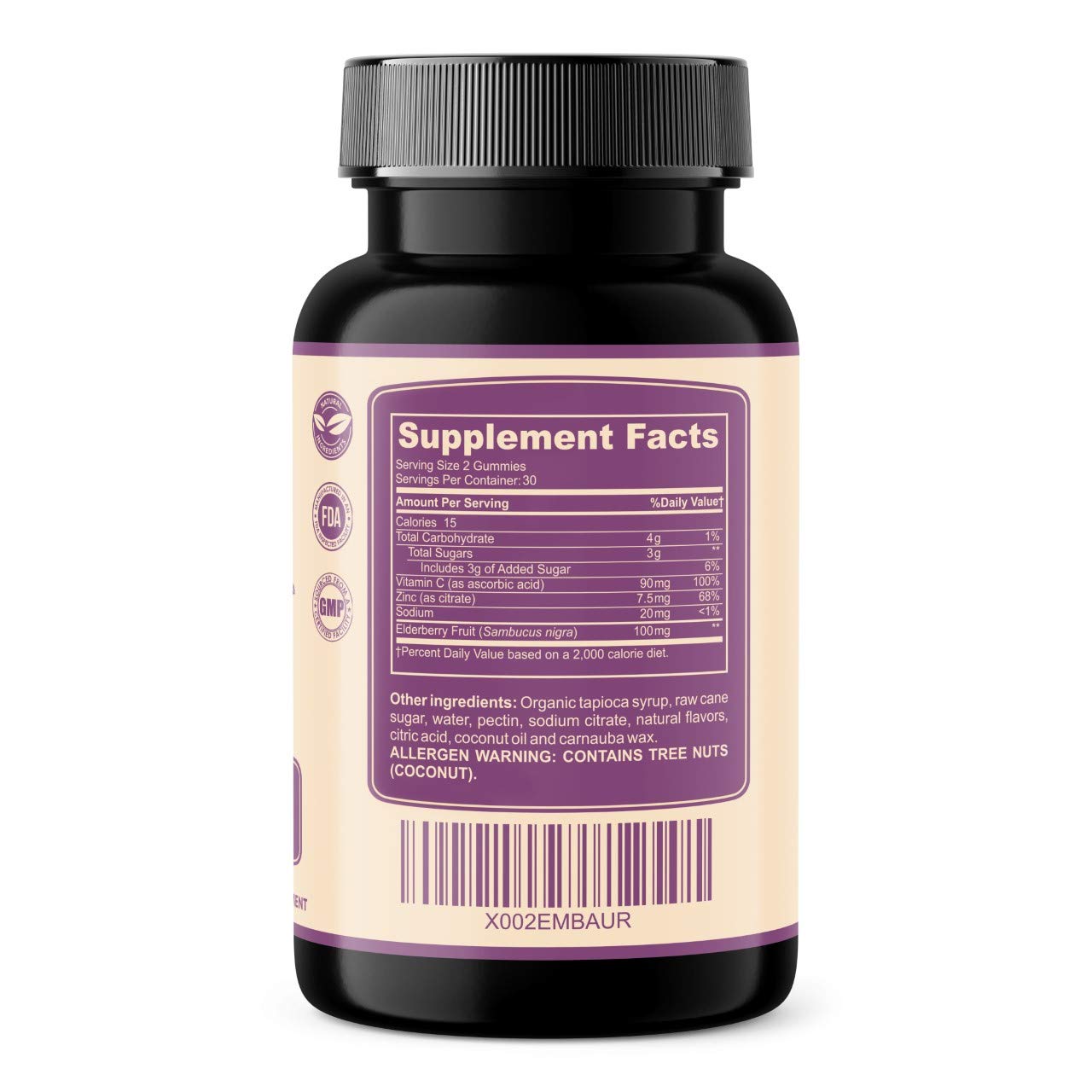 vegetarian elderberry gummies for health