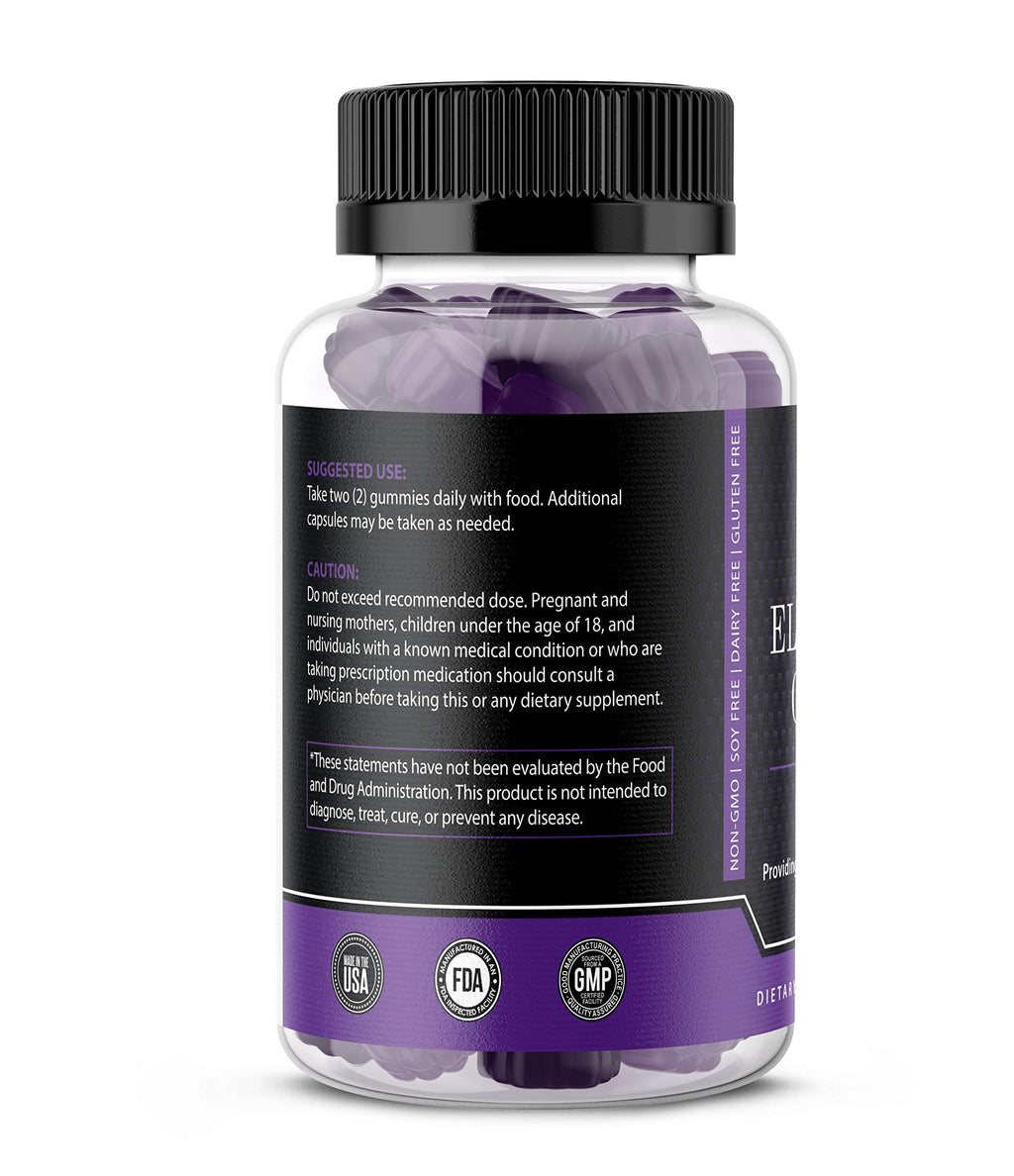 vegetarian elderberry gummies made in Canada