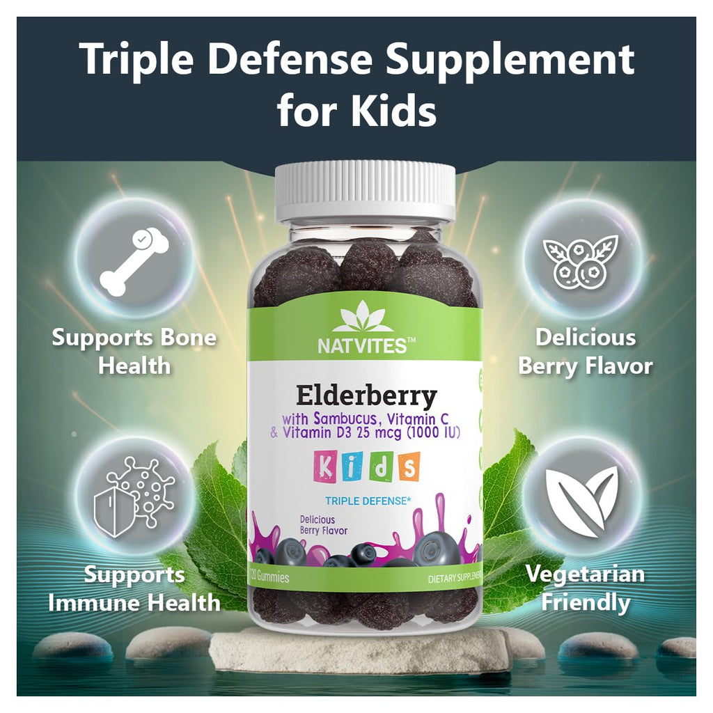 vegetarian elderberry gummies with vitamin C