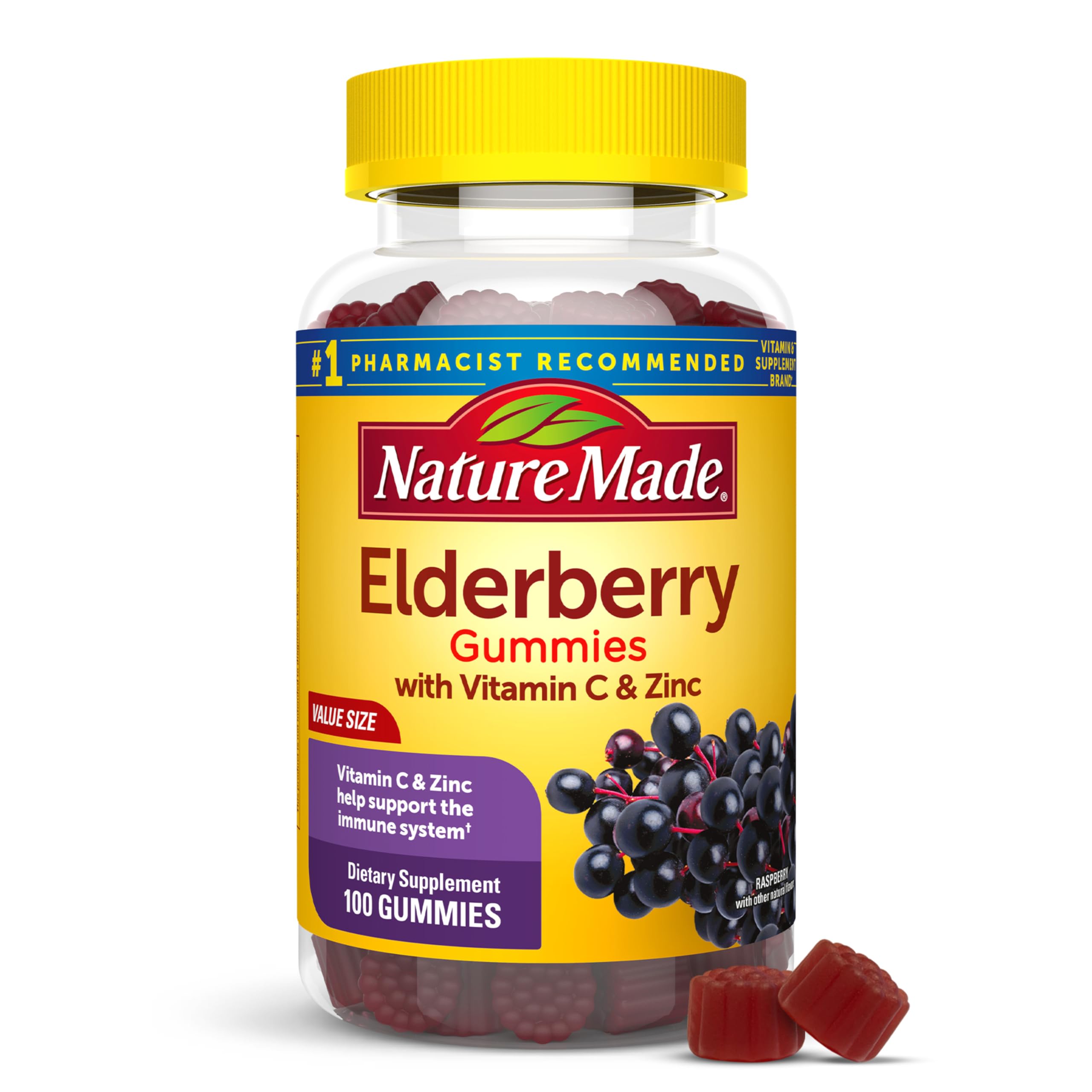 vegetarian elderberry gummies with vitamin C