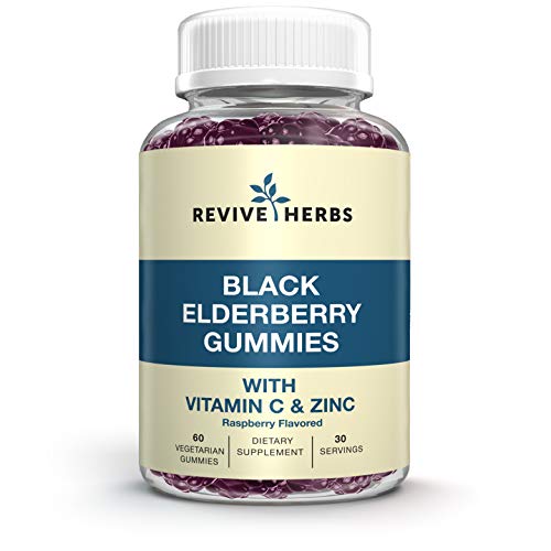 vegetarian elderberry gummies with zinc