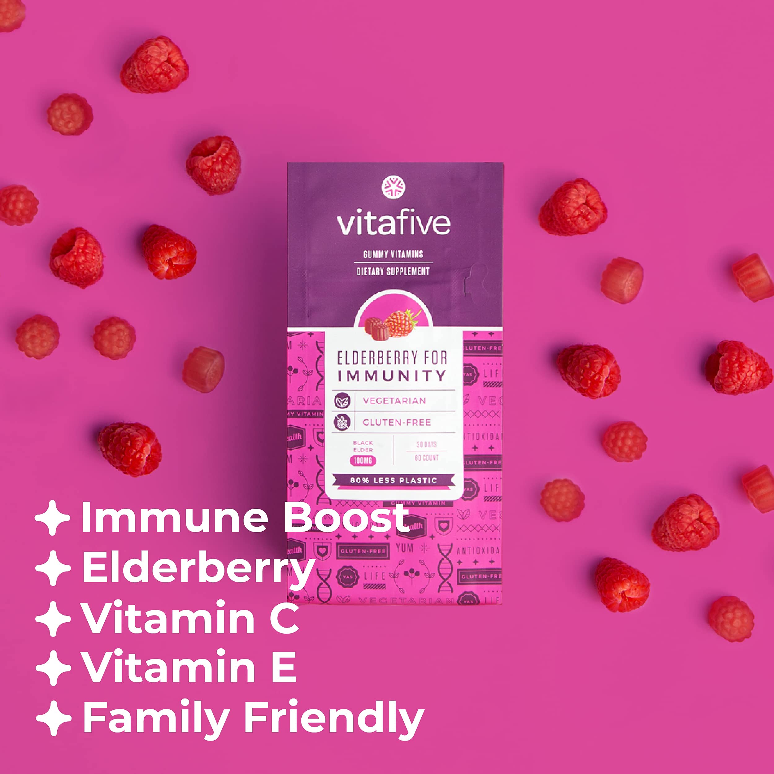 vegetarian elderberry gummies with zinc