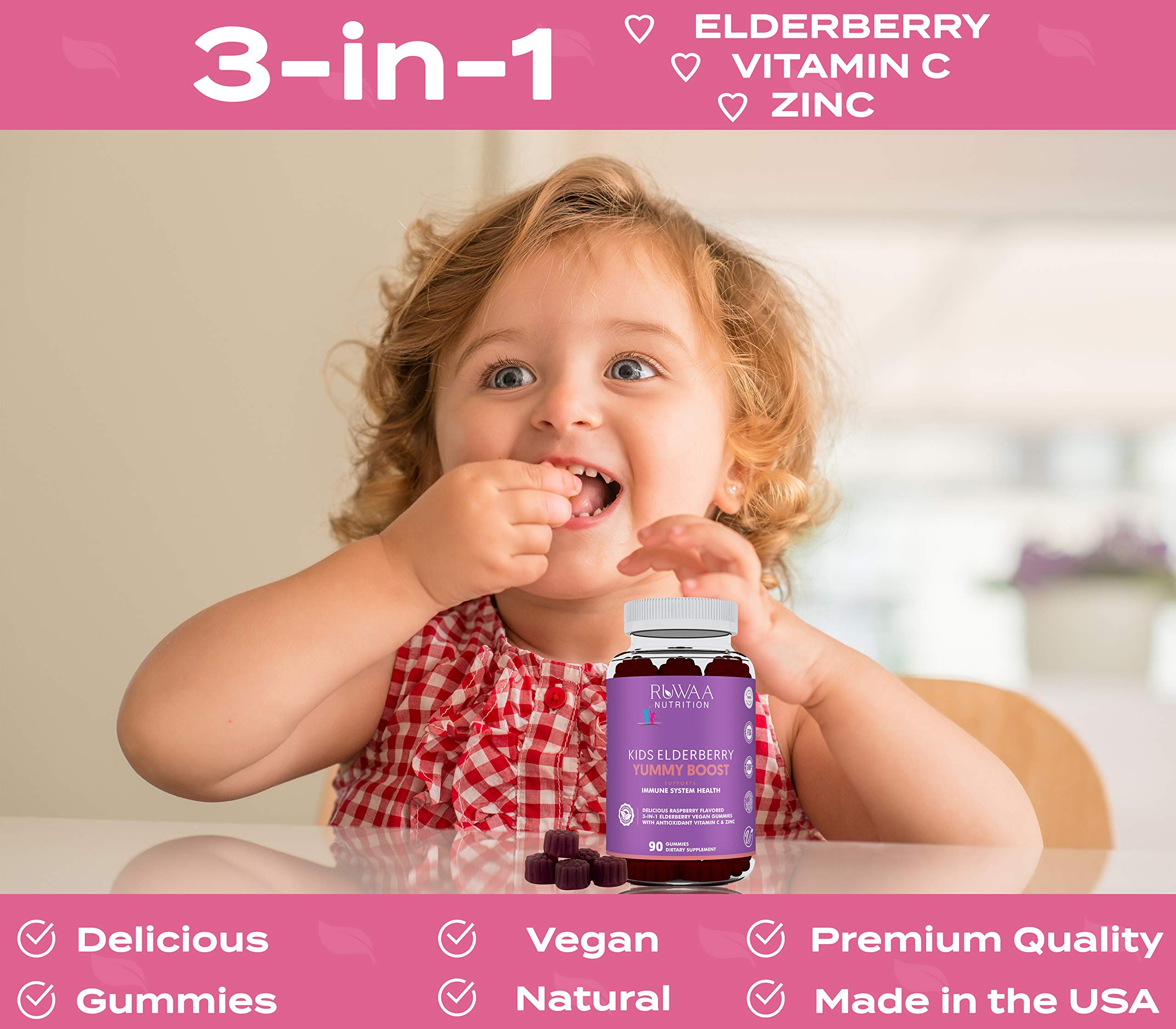 vegetarian elderberry gummies with zinc