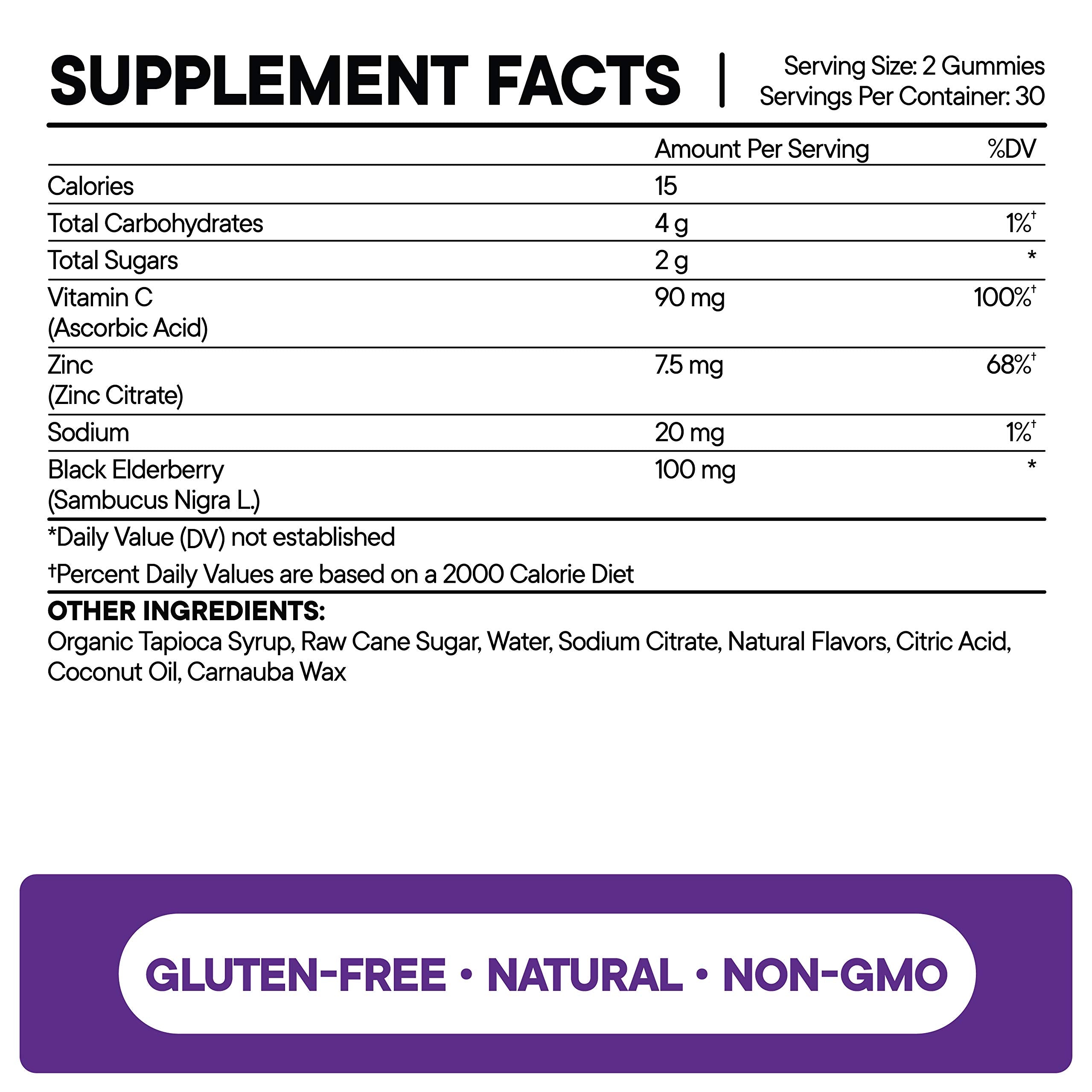vegetarian elderberry gummy vitamins