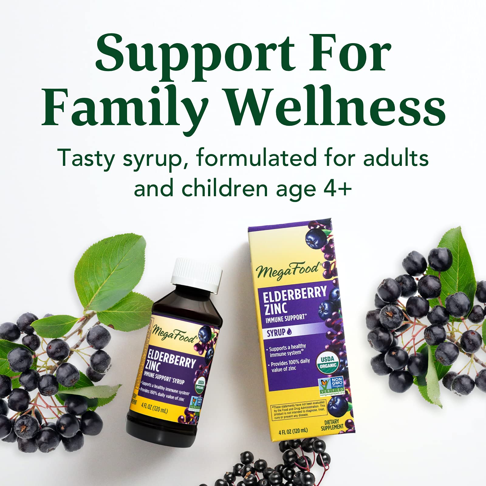 Vegetarian elderberry syrup for kids