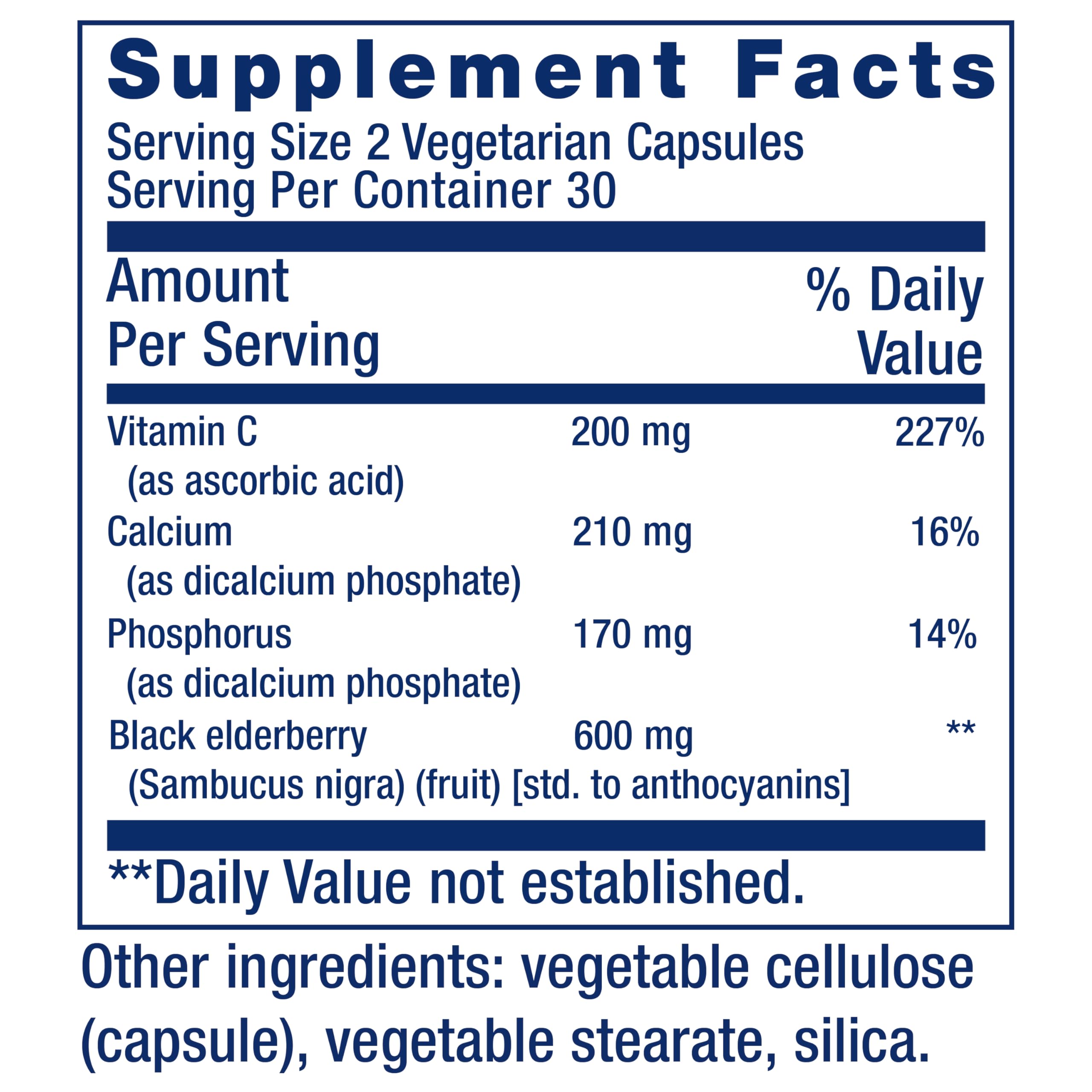 vegetarian elderberry vitamin blend