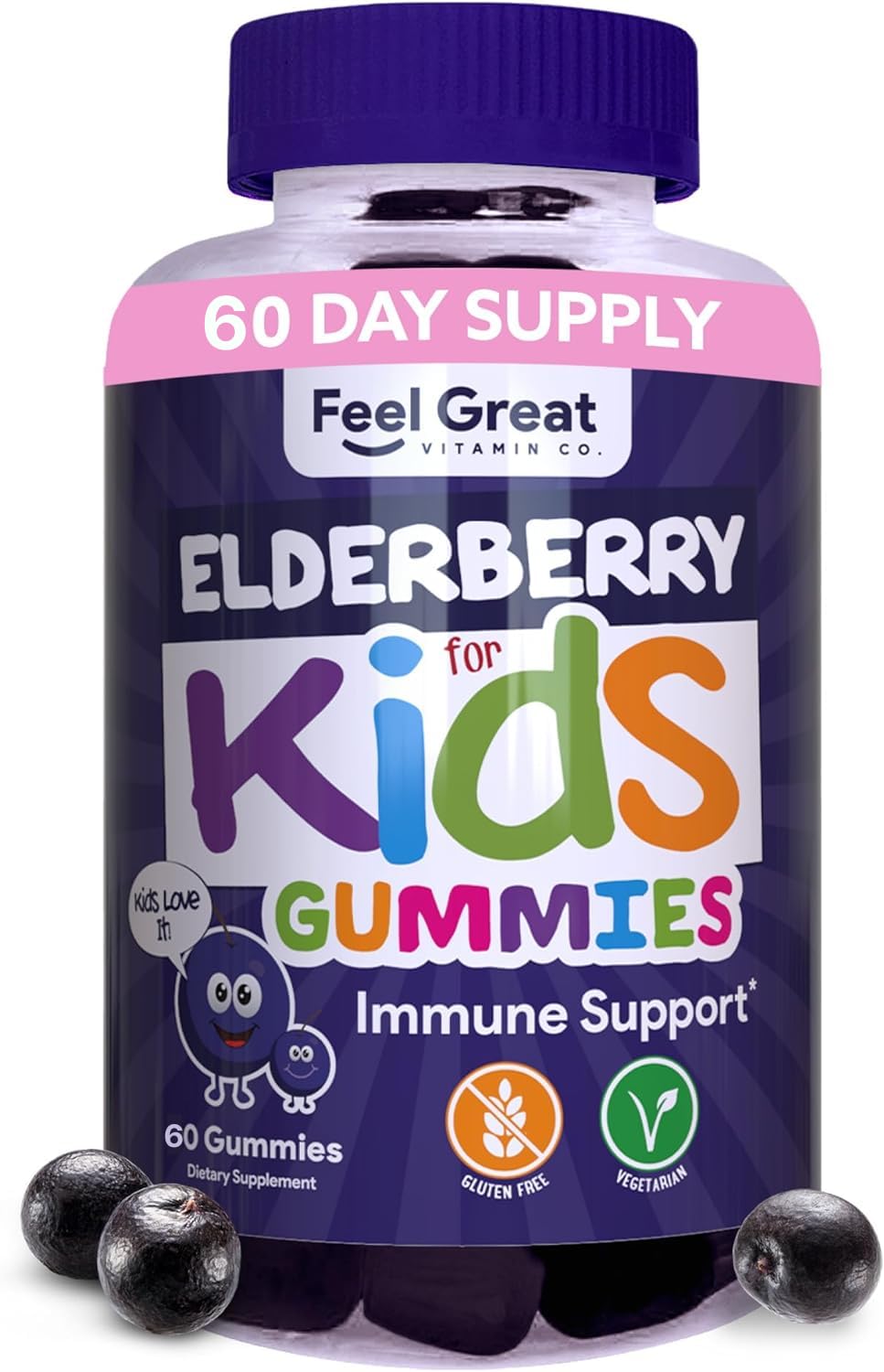 vegetarian elderberry vitamins for children