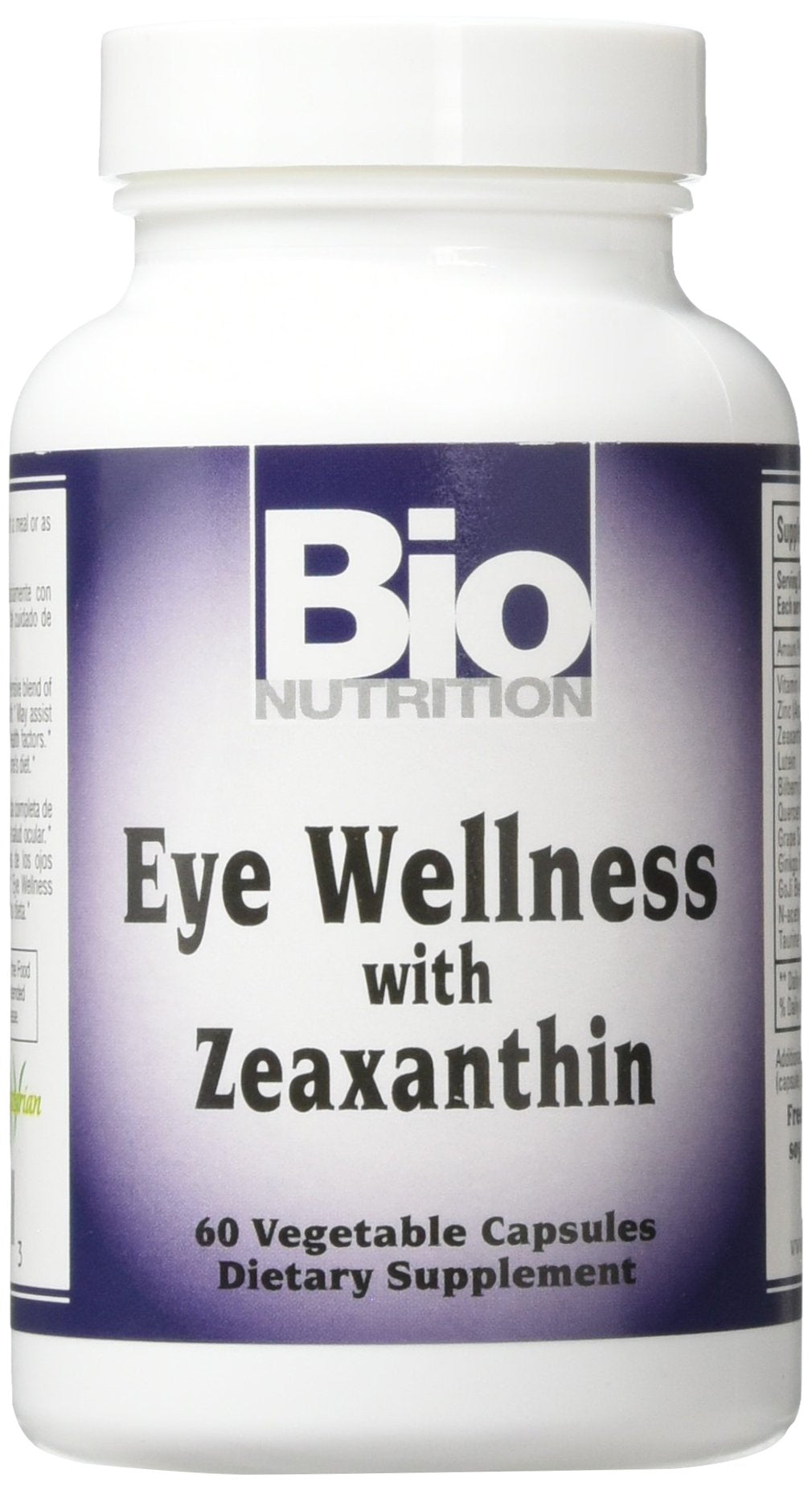 Vegetarian eye health supplements