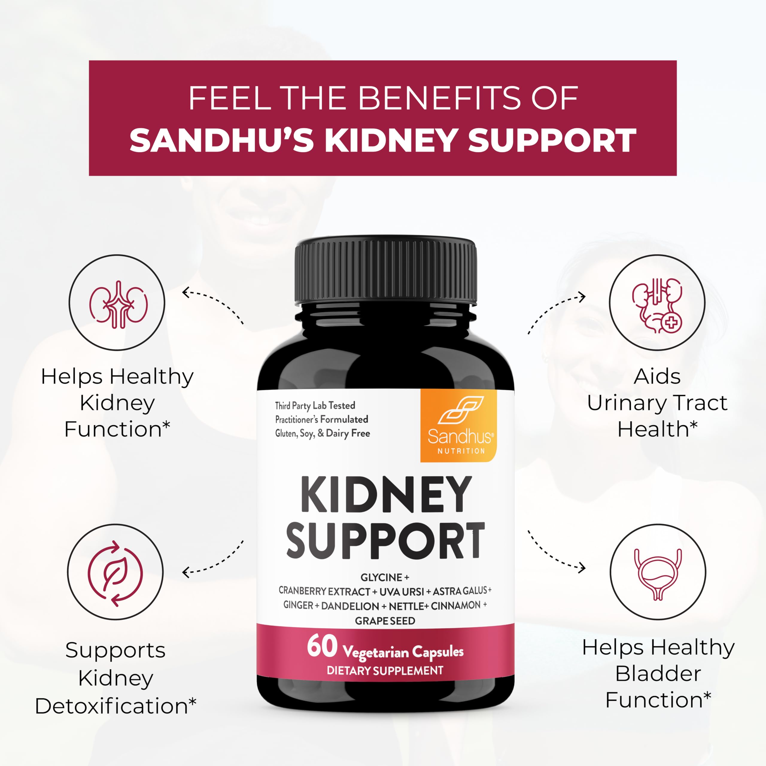 Vegetarian formula for kidney wellness