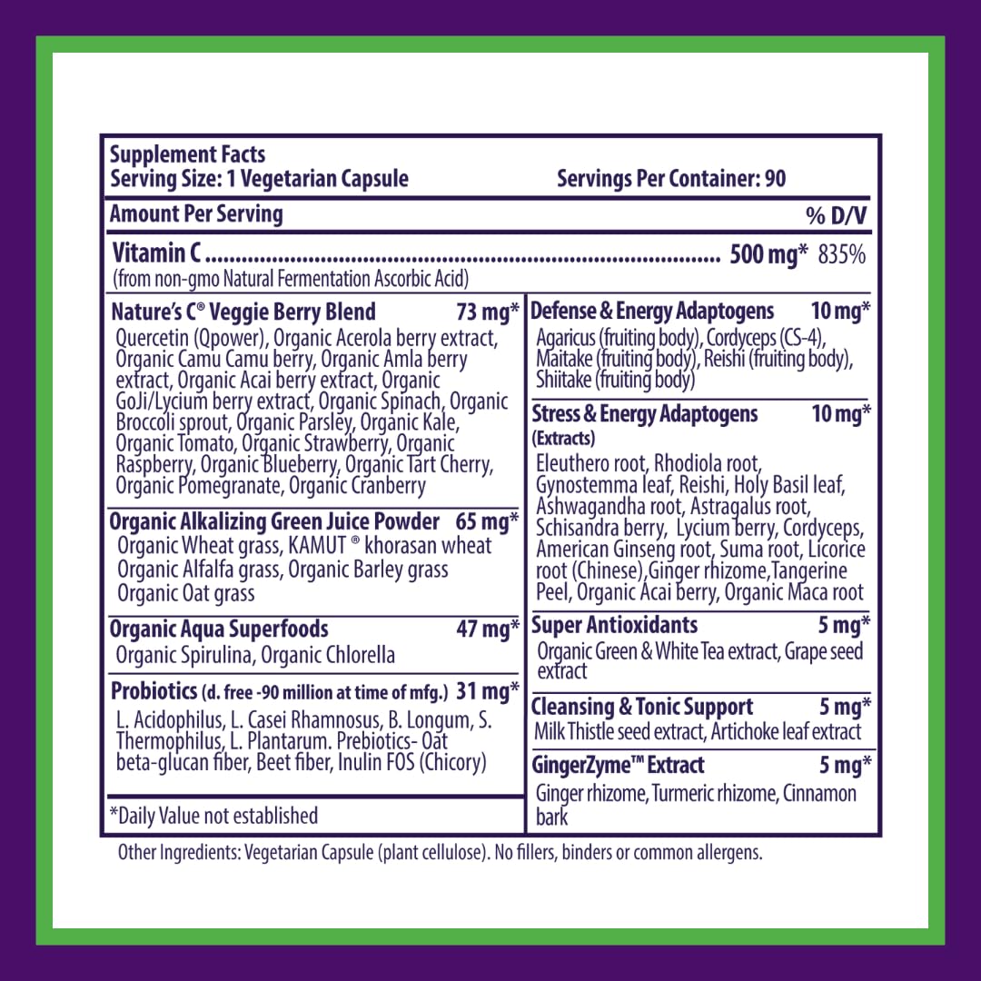vegetarian-friendly blended vitamin formula