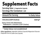 Vegetarian-friendly choline capsules for energy