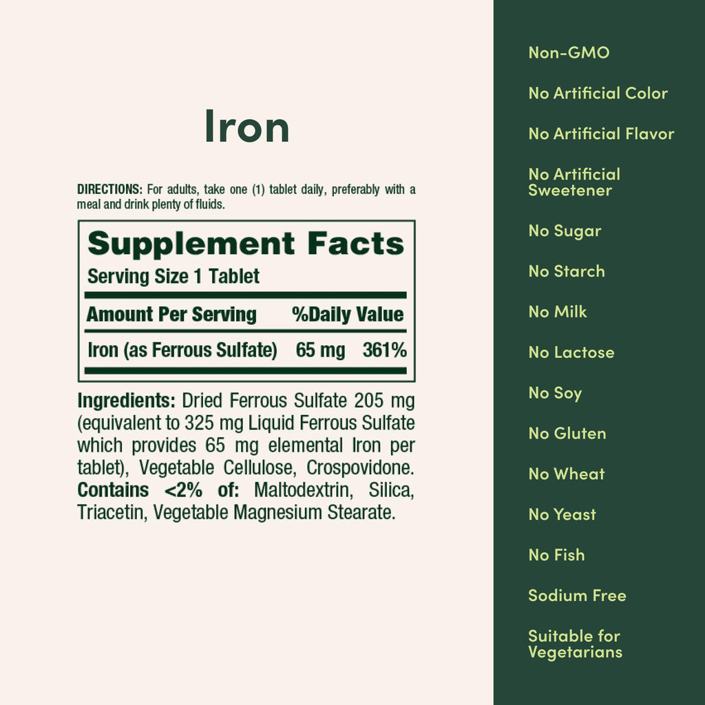 Vegetarian-friendly iron for better absorption