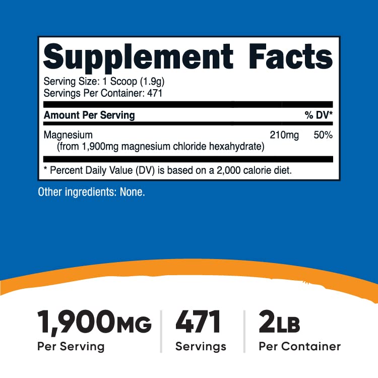 Vegetarian friendly magnesium chloride powder