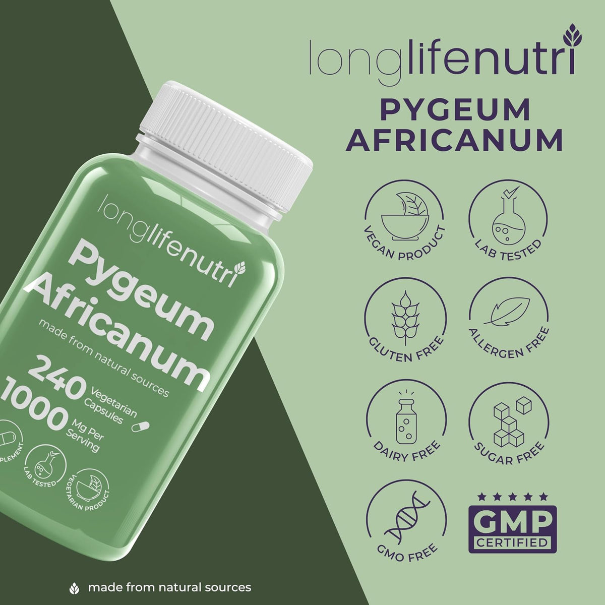 Vegetarian-friendly prostate health capsules