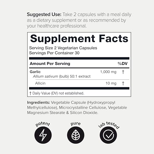 vegetarian garlic capsules for health