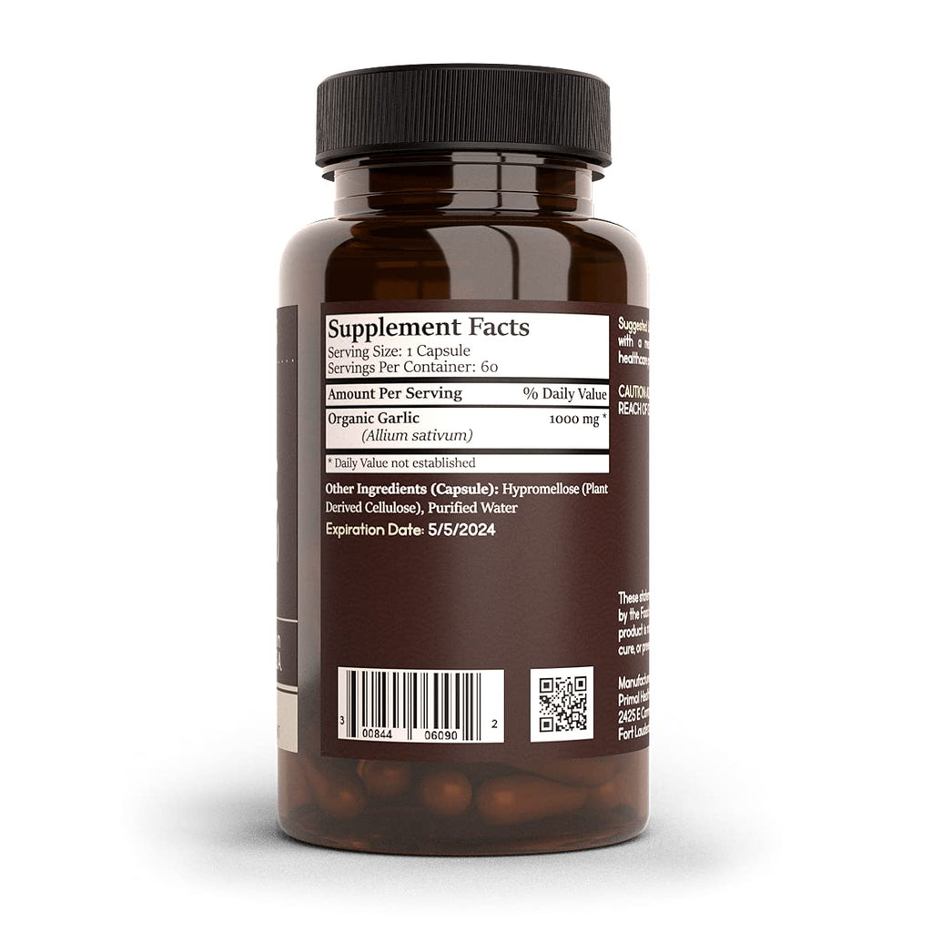 Vegetarian garlic supplement for wellness