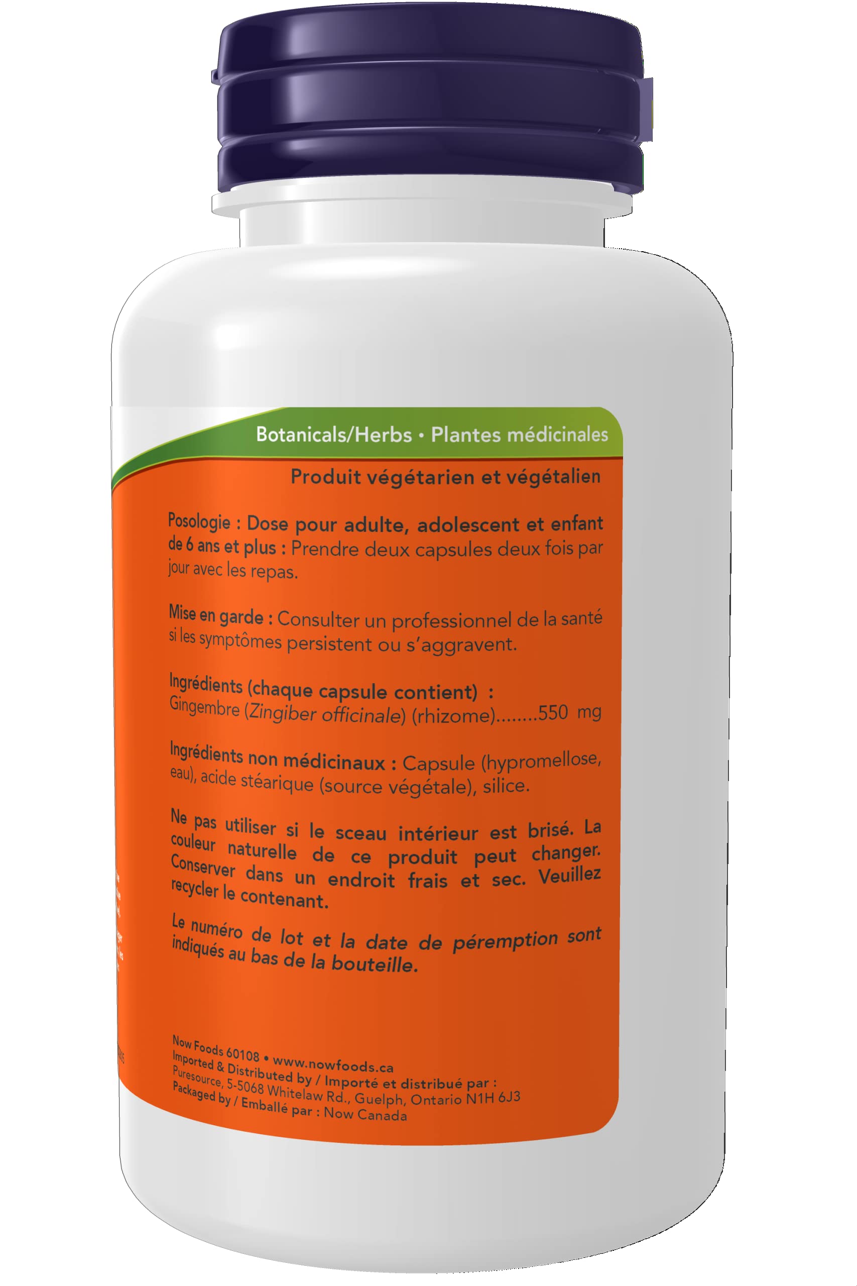 vegetarian ginger root capsules