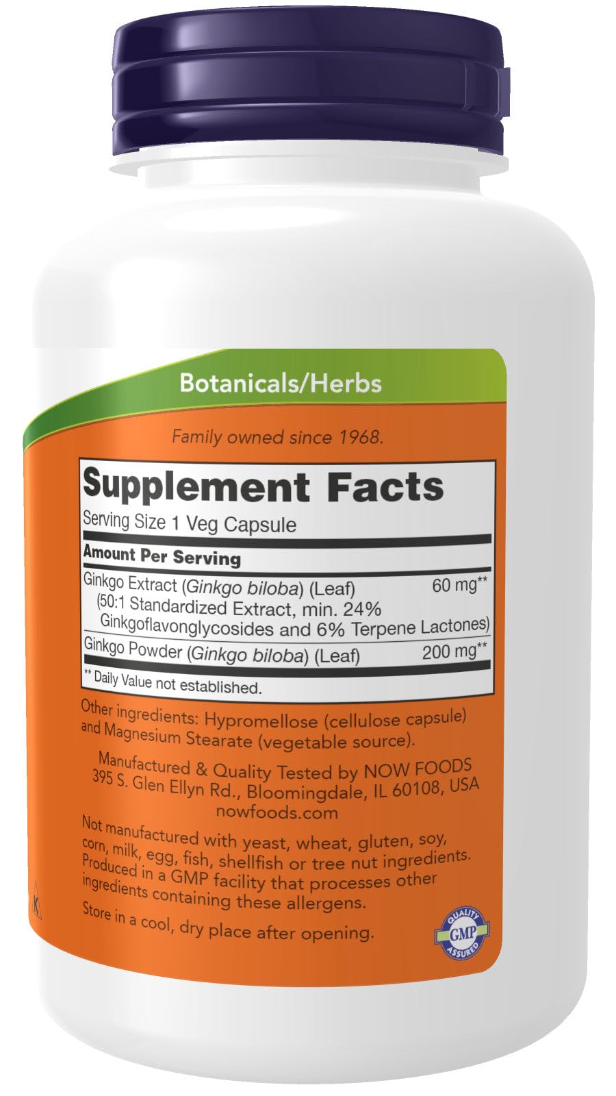vegetarian ginkgo biloba supplement benefits