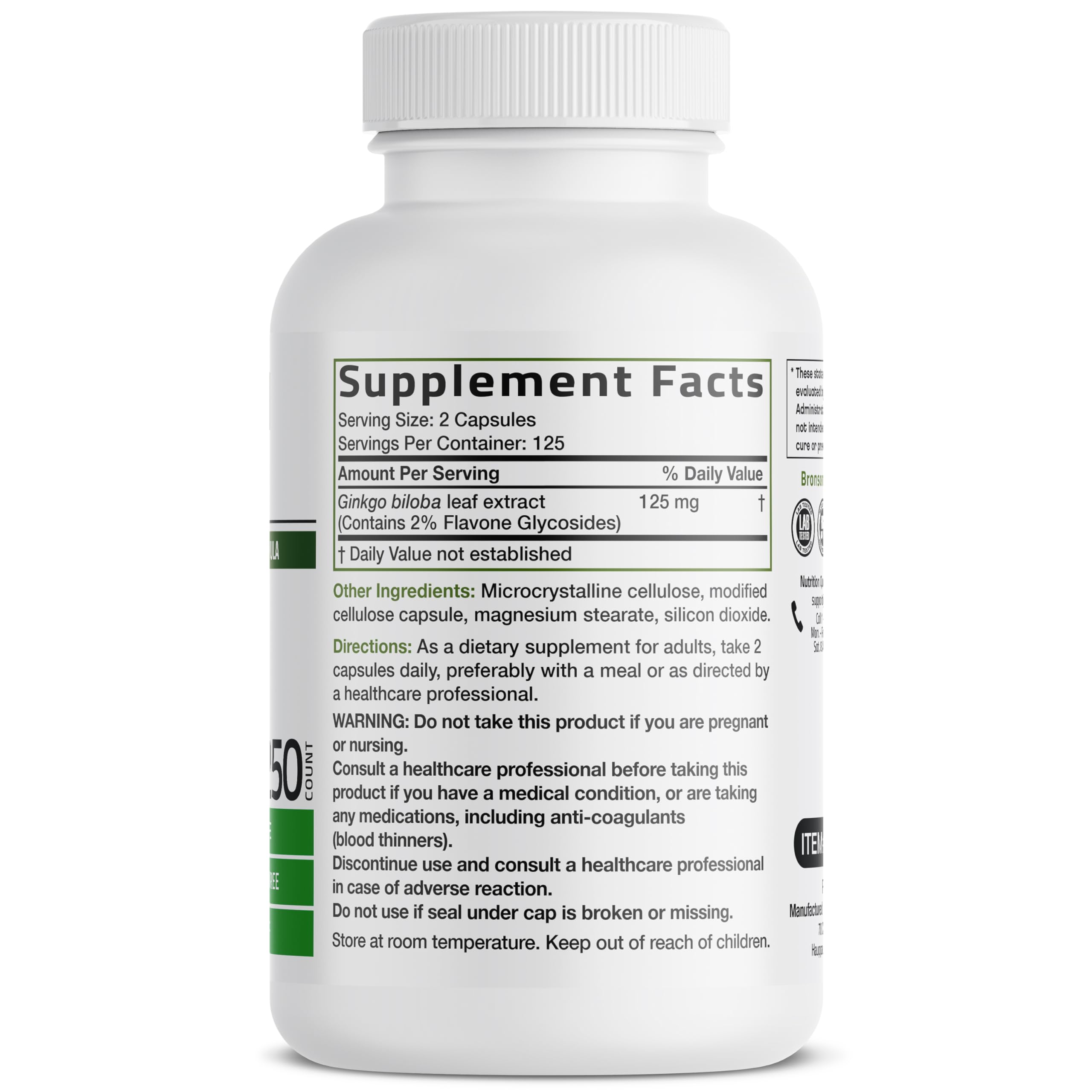 vegetarian ginkgo biloba supplement benefits