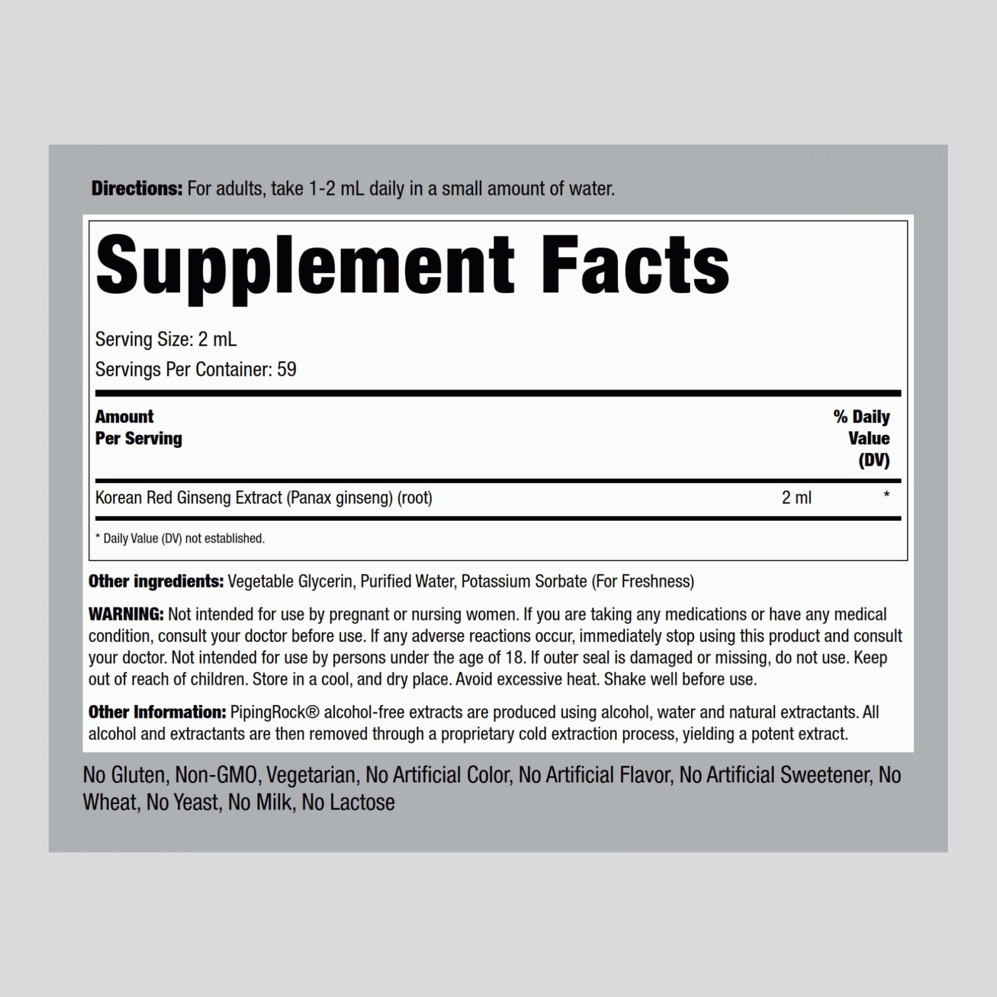 vegetarian ginseng supplement for wellness