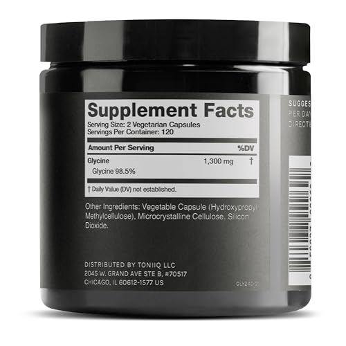 Vegetarian glycine capsules for optimal health